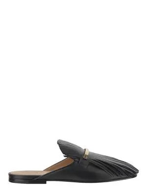 TOD'S Leather Mules - Black