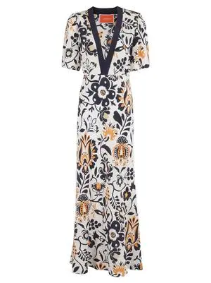 La DoubleJ Printed Dress - White