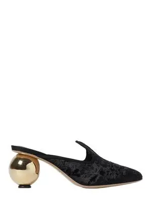FERRAGAMO Heeled Mules - Black