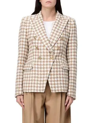 Tagliatore Houndstooth Blazer - Brown