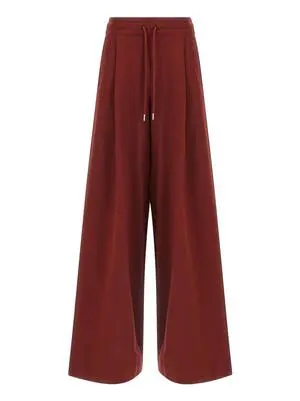 Dries Van Noten Wide Leg Trousers - Red
