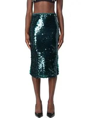 Patrizia Pepe Sequin Skirt - Water
