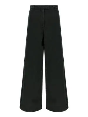 Dries Van Noten Wide Leg Jeans Green