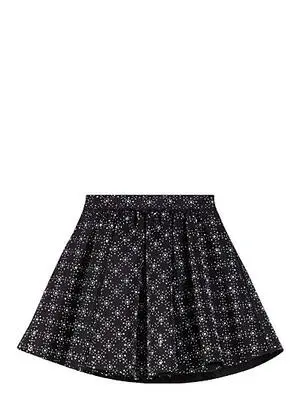 Maje Diamante-embellished Stretch-woven Mini Skirt - Black