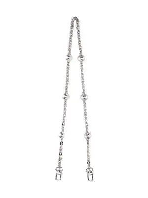 Maje Rhinestone Chain Shoulder Strap - Silvery
