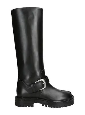 MAISON MARGIELA Tabi Leather Knee-high Boots - Black