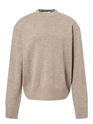 THE FRANKIE SHOP Relaxed-fit Wool-and-cashmere Jumper - Taupe