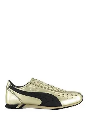 PUMA Sprint Leather Trainers - Metallic Puma Gold Puma