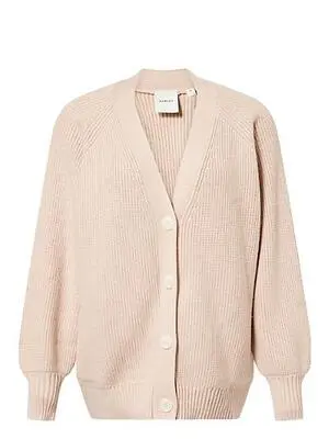 Varley Sitges Button-through Knitted Cardigan - Cement