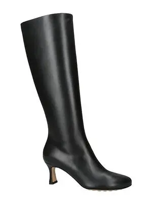 Bottega Veneta Rana Leather Heeled Knee-high Boots - Black
