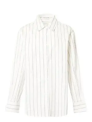 THE FRANKIE SHOP The Frankie Shop Peri Striped Shirt White/brown Stripe