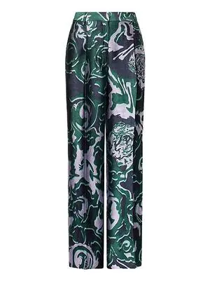 Dries Van Noten Portias Straight-leg Woven Trousers - Dark Green