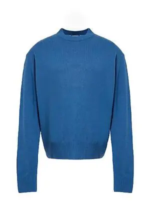 THE FRANKIE SHOP Relaxed-fit Wool And Cashmere Jumper - Cobalt