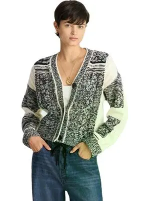 MADEWELL Marled Patchwork Cardigan