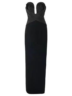 Carolina Herrera Column Gown - Black