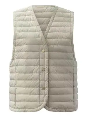 MOORER Monya Quilted Gilet - Neutrals