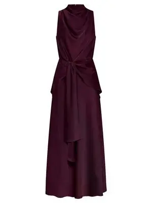 NICHOLAS Mock-neck Maxi Dress - Purple