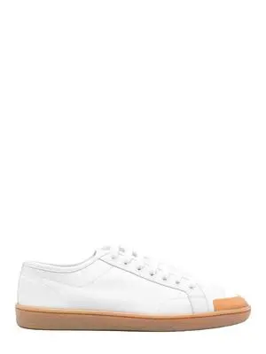Saint Laurent Lace-up Toe Sneakers - White