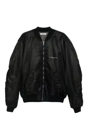 IH NOM UH NIT Logo-print Bomber Jacket - Black