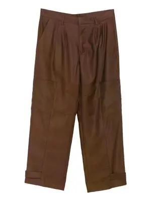 COSTUMEIN Panelled Trousers - Brown