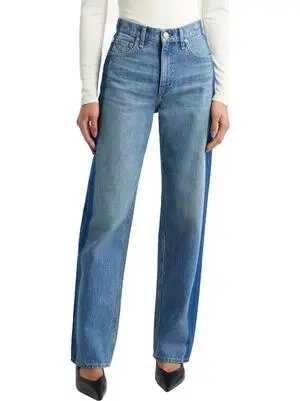 Rag & Bone Shea High-waist Straight-leg Jeans - Balboa Shadow