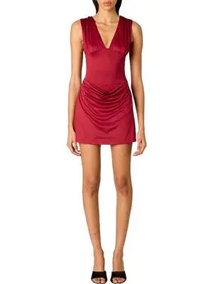 NIA Glendale Sleeveless Minidress - Berry
