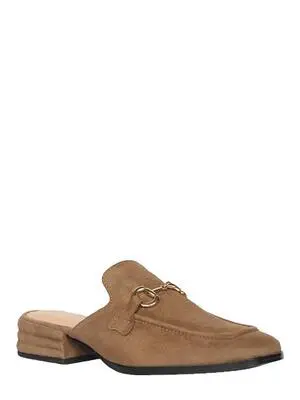 SAINT G Savannah Suede Mule With Bit Hardware Dark Taupe