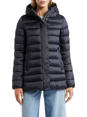 SAVE THE DUCK Drimia Water Repellent Hooded Puffer Jacket - Black