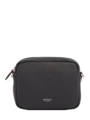 OSPREY LONDON The Chiswick Leather Crossbody Bag - Black