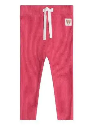 HUXBABY Rib Leggings - Cherry