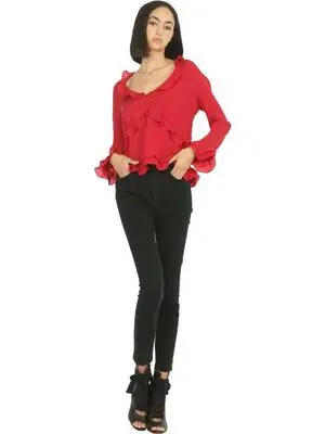 SECRET PON-PON Sander Blouse - Lipstick Red