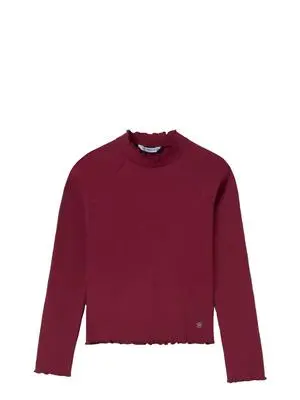 MAYORAL Ribbed Turtleneck - Burgundy