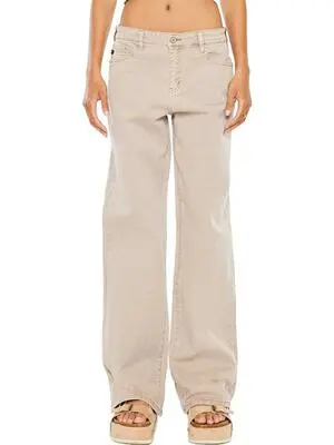 KANCAN Penny Low Slung Baggy Jeans - Tan