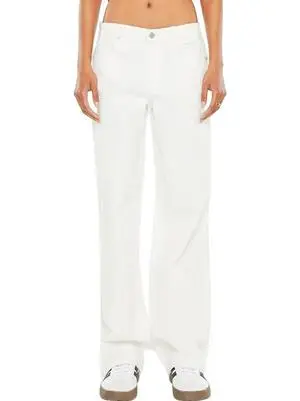 KANCAN Penny Low Slung Baggy Jeans - White