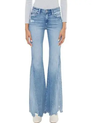 KANCAN Rosecrans Mid-rise Flare Jeans - Medium Wash