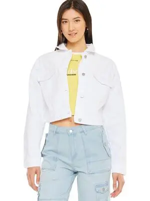 KANCAN Francis Cropped Jacket - White