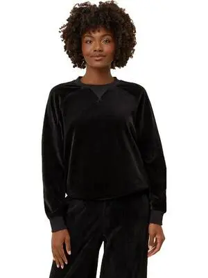 PACT Pure Velour Crew Sweatshirt - Black