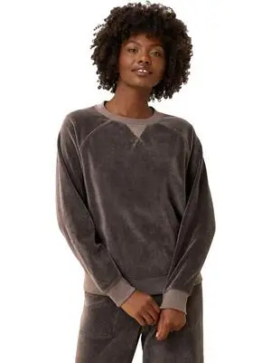 PACT Pure Velour Crew Sweatshirt - Graphite