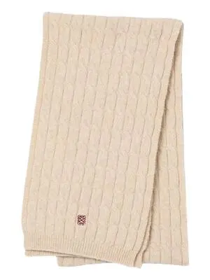 Sandro Wool And Cashmere Scarf - Beige