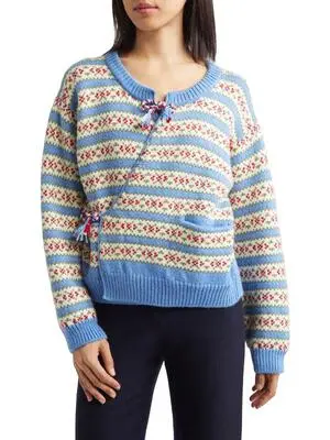 BODE Wedgewood Virgin Wool Cardigan - Multi