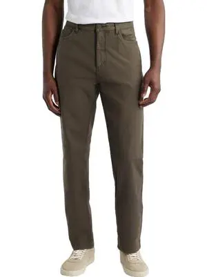 Johnston & Murphy Xc Flex Stretch Straight Leg 5-pocket Pants - Olive