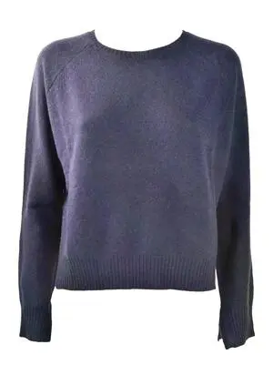 ARAGONA Cashmere Raglan-sleeve Sweater - Blue