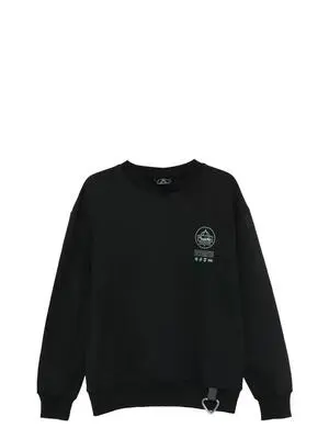 MAUNA KEA Graphic Crew-neck Sweatshirt - Black