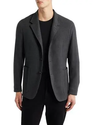 Canali Nuvola Regular-fit Wool-blend Sport Coat - Charcoal