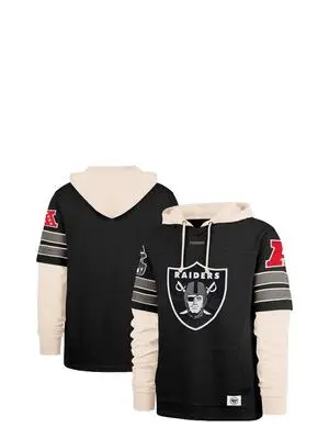 '47 Las Vegas Raiders Split Zone Cornerback Duo Hoodie - Black
