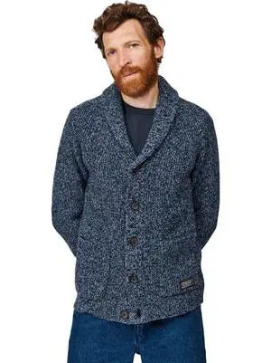 AUBIN Studham Shawl Collar Cardigan Blue Mix