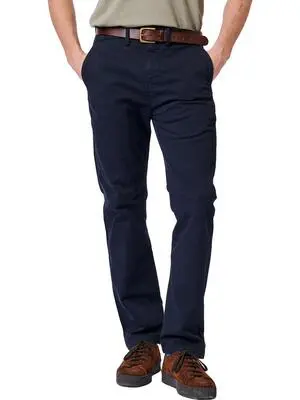 Aubin Witham Straight Leg Stretch Chino Pants Navy