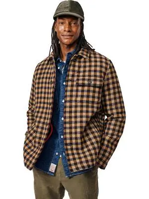 AUBIN Nettleham Shirt Jacket - Brown Gingham