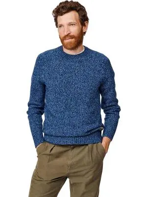AUBIN Riply Twist Crew Neck Sweater Blue Twist