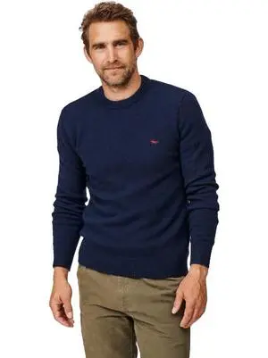 AUBIN Phillips Crew Neck Sweater Navy